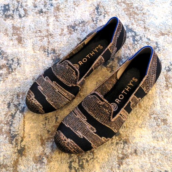 Rothy's | Shoes | Rothys Loafers Size 8 Gold And Black Almost New ...